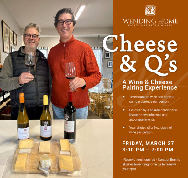 Cheese & Q’s – A Wine & Cheese Pairing Experience - Wending Home Estate ...